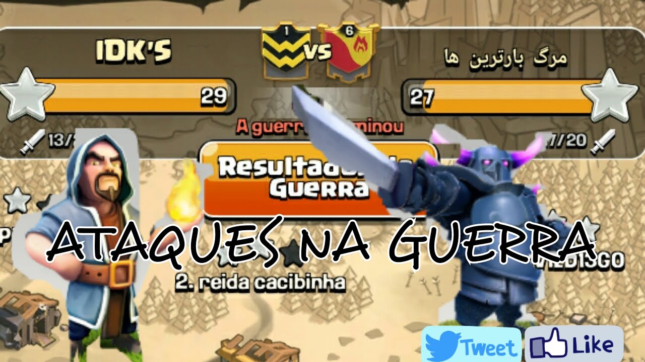 Primeiro vídeo - Ataques na Guerra Clash Of Clans - YouTube
