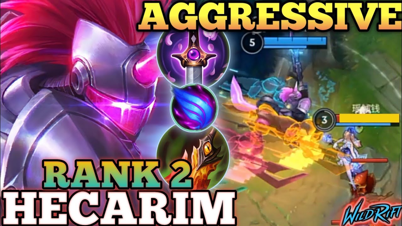 HECARIM FULL SPEED CHARGE DMG! BEST OP BUILD - TOP 2 GLOBAL HECARIM BY ...