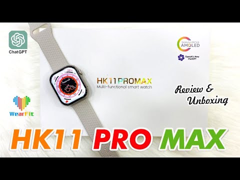 HK11 Pro Max Smart Watch Review & Unboxing | Amoled Display | Chat GPT Feature - YouTube
