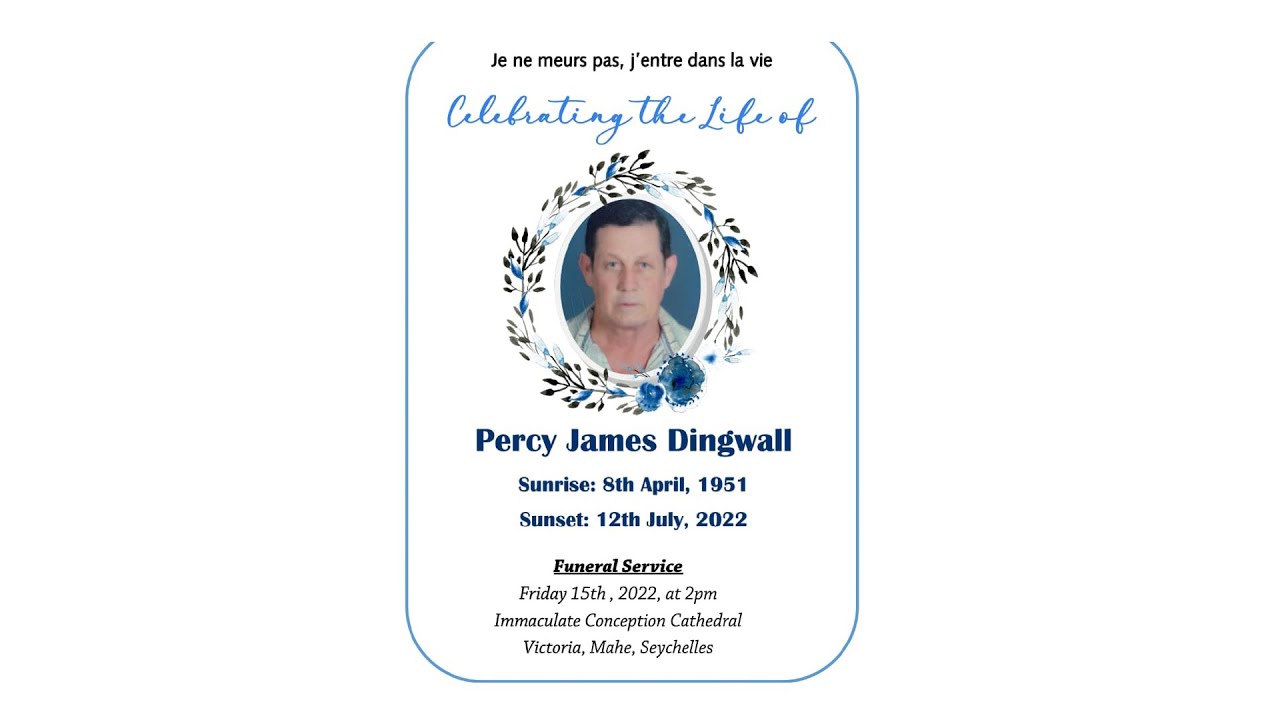 Celebrating the life of Percy, James Dingwall - YouTube