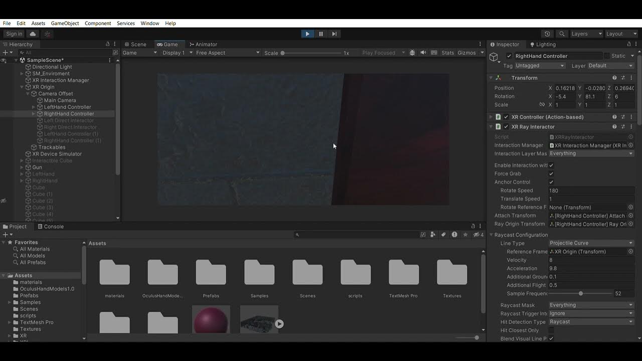 VR SampleScene Windows, Mac, Linux Unity 2022 2 1f1 DX11 2023 12 14 13 35 57 - YouTube