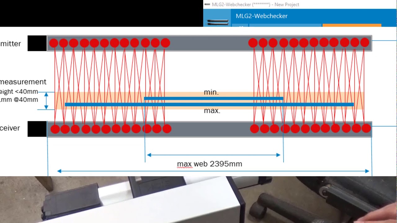 SICK WebChecker can track the position of a transparent web down to 0 ...