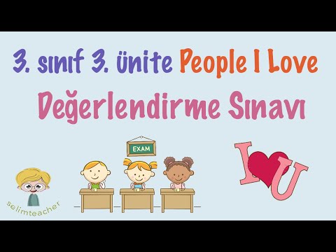 3. Sınıf İngilizce 3. Ünite Değerlendirme Sınavı