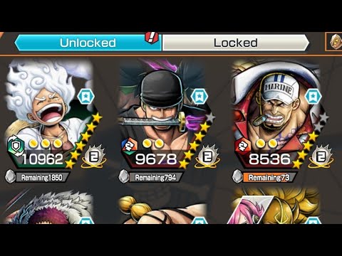 3EX MAX LUFFY GEAR 5, EX ZORO& EX AKAINU GIVEAWAY×KING & ZORO GAMEPLAY ...