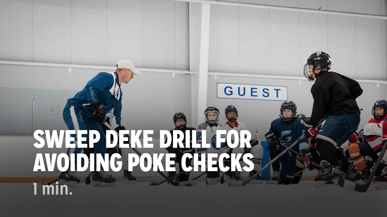 Sweep Deke Drill For Avoiding Poke Checks - YouTube