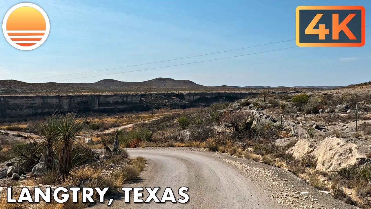 Langtry, Texas! Drive with me through a Texas town! - YouTube