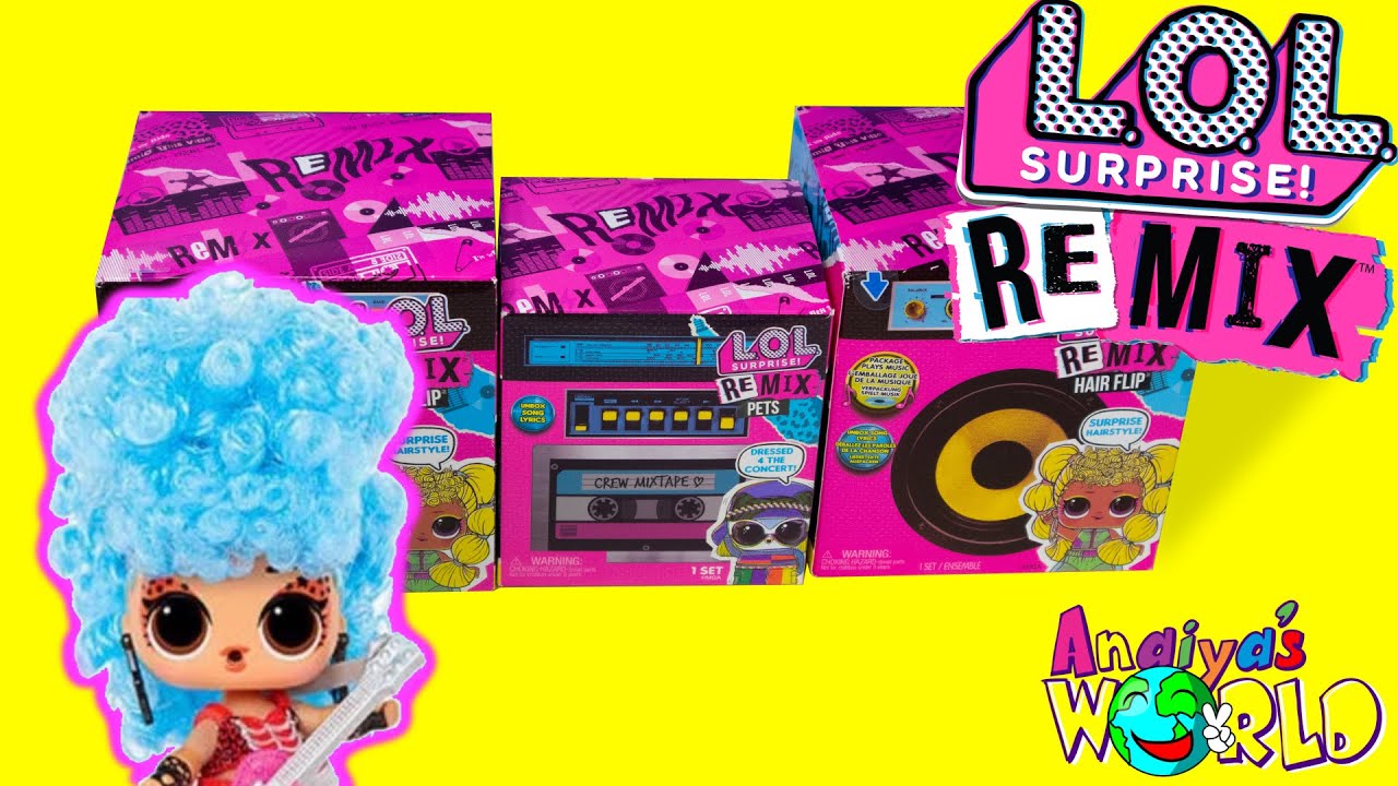 RARE LOL SURPRISE REMIX Hair Flip BOOMBOX Unboxing & Review with L.O.L ...