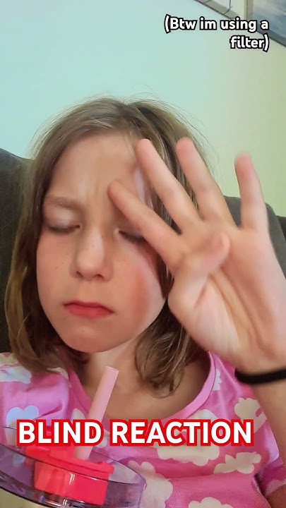 Blind reaction - YouTube