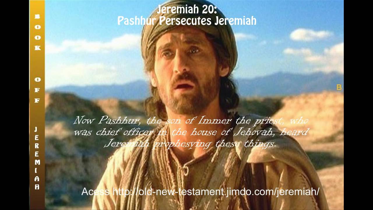 Jeremiah 20:Pashhur Persecutes Jeremiah - YouTube