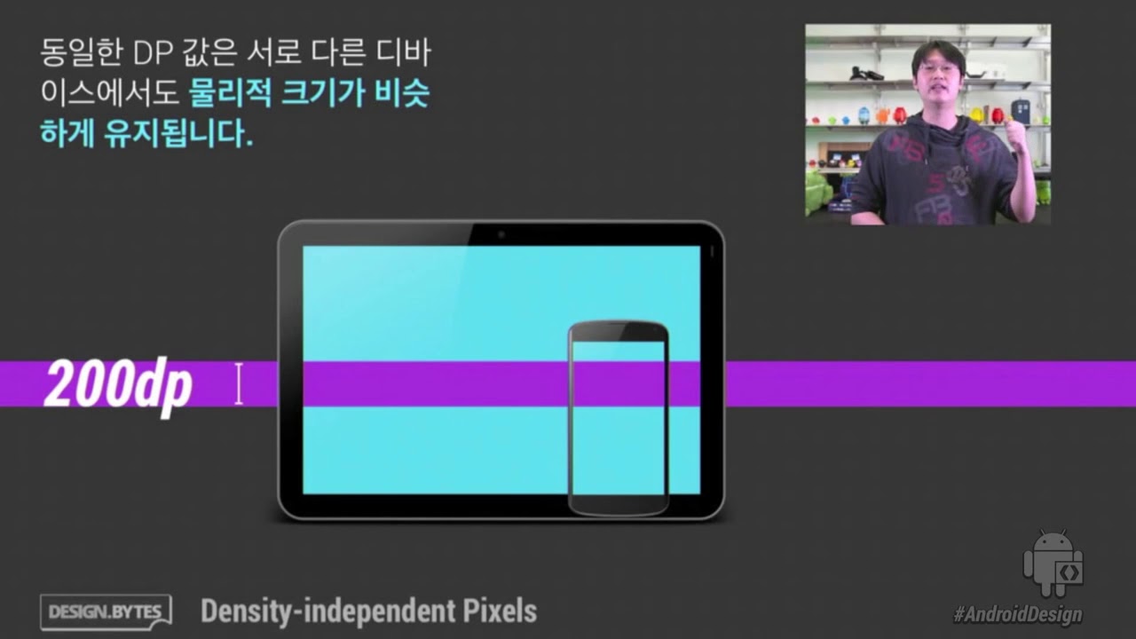 DesignBytes Density independent Pixels Korean - YouTube