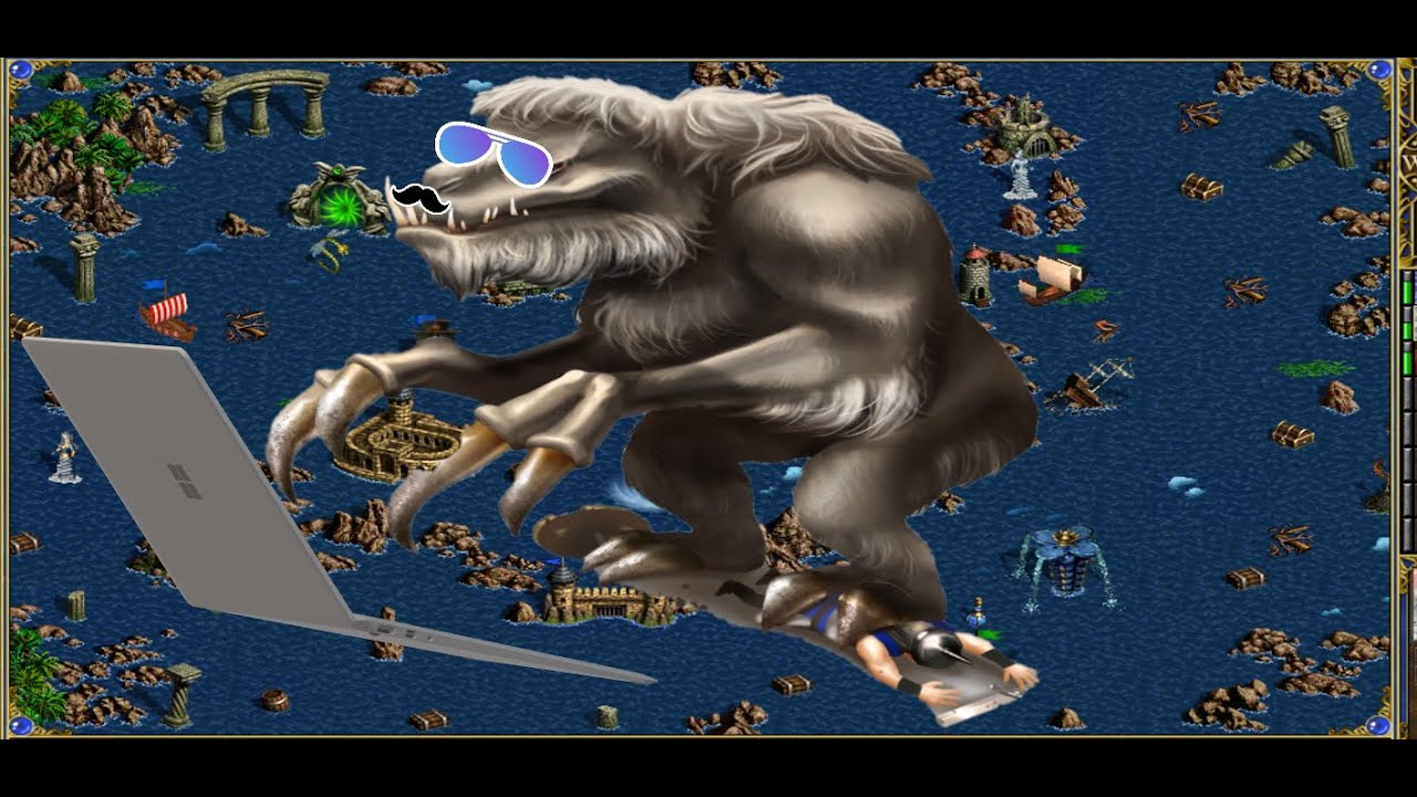 Heroes of Might and Magic III: 8888 Ancient Behemoth rocks - YouTube