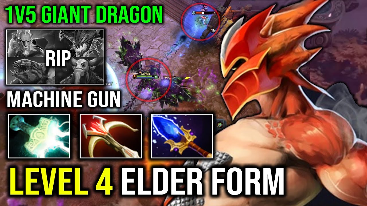 LEVEL 4 GIANT ELDER DRAGON FORM 6 Slotted AoE Lightning Frost Breath ...
