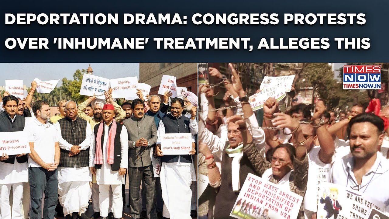 US Deportation Row: Congress' Dramatic Protests Over 'Inhumane ...