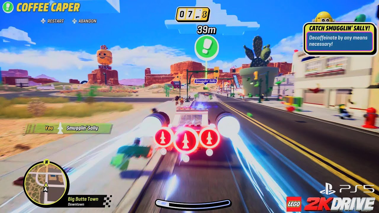 Lego 2K Drive - Quest Coffee Caper "Catch Smugglin Sally! - Story Mode ...