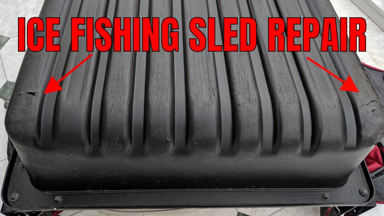 Failed !!!!! Ice Fishing Sled Repair-How to Patch Holes - YouTube