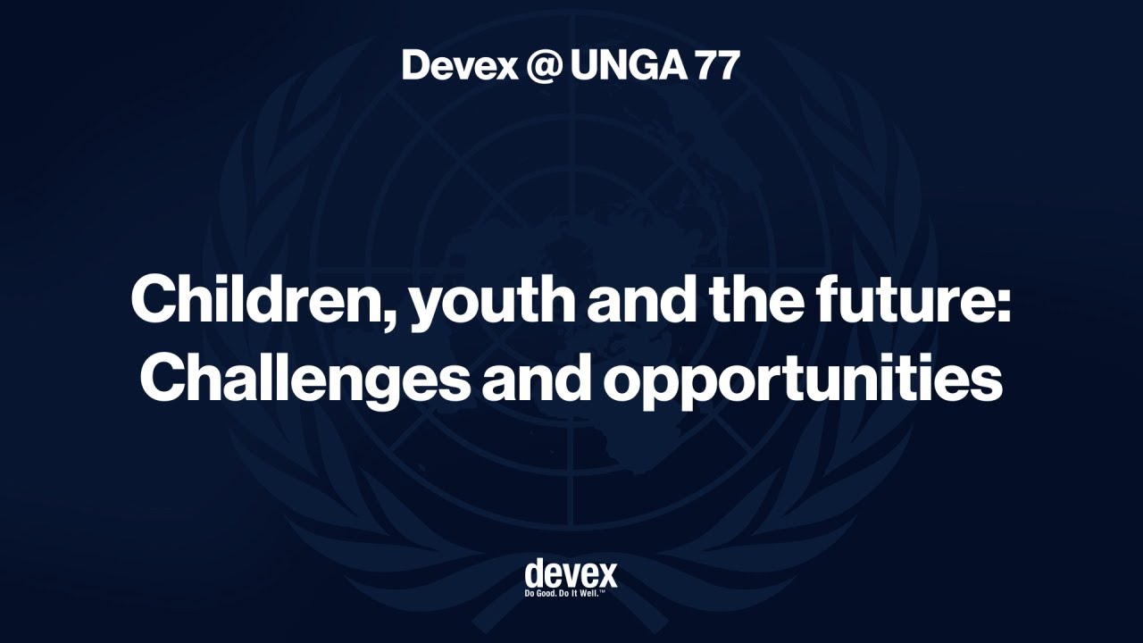 Children, youth and the future: Challenges and opportunities - YouTube