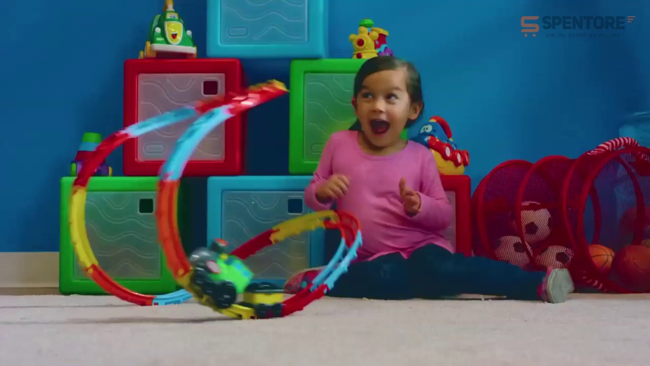 Tumble Train Curvy Tracks Vehicle Toy For Kids - YouTube