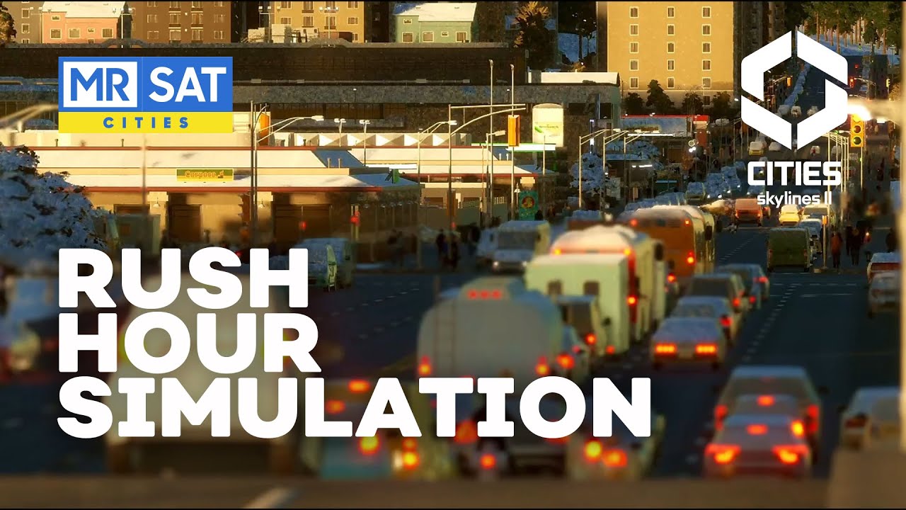 Traffic is bad? | Rush Hour Simulation | Cities Skylines 2 - YouTube