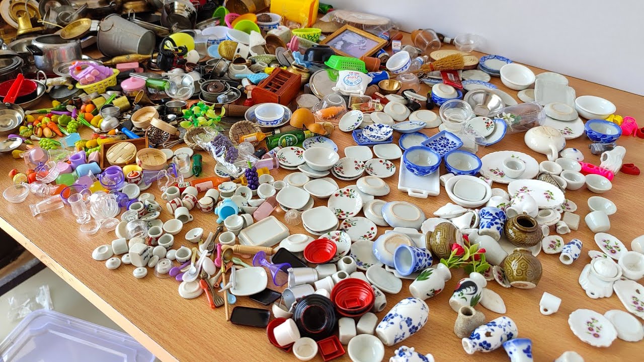 Miniature utensils Collection installation| Real Cooking Kitchen set ...