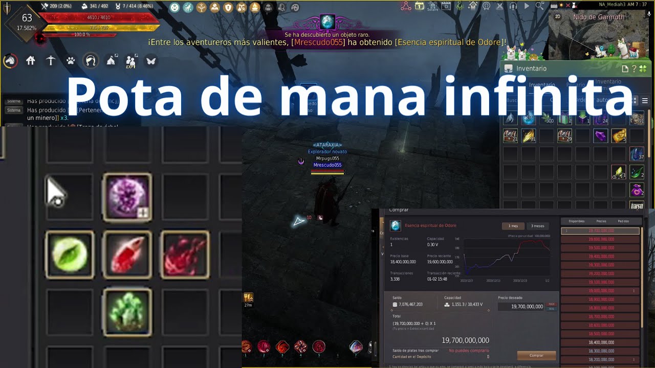 Como armar tu segunda pota de mana infinita en Black desert Online #bdo ...