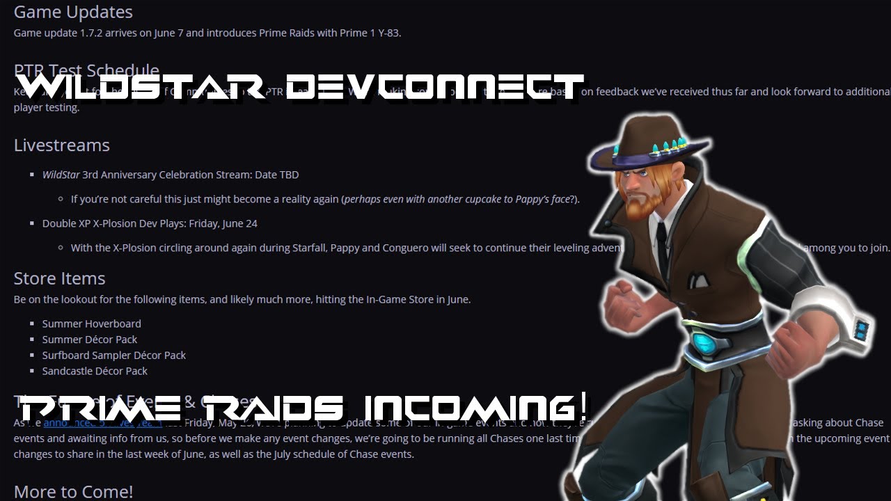 Wildstar June Devconnect and Prime Raids! - YouTube