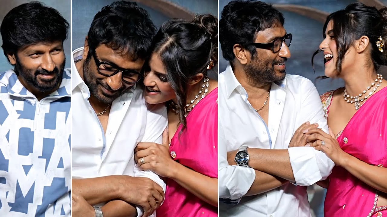 Gopichand, Kavya Thapar And Sreenu Vaitla Visuals @ Viswam Movie Pre ...