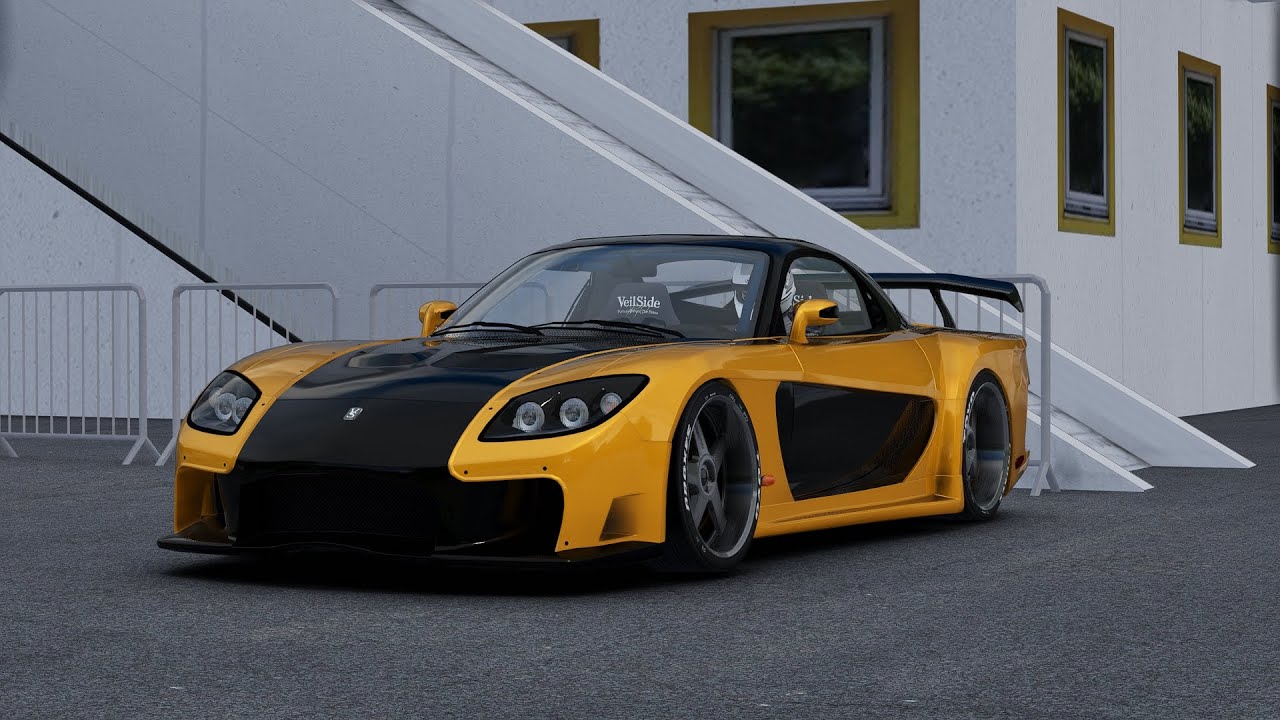 Veilside RX7 Around the Gunsai Togue Pure Engine Sound with interior ...