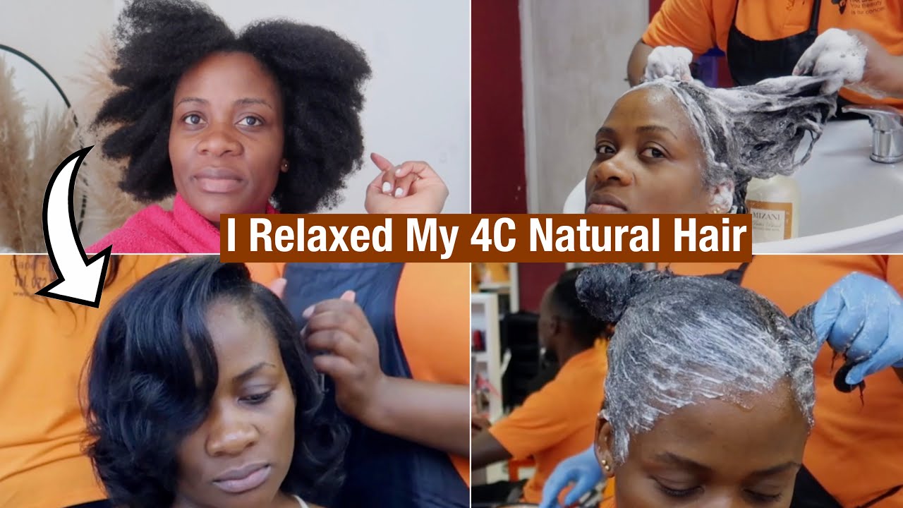 I RELAXED MY 4C NATURAL HAIR 3 YEARS AFTER MY BIG CHOP | Relaxing Hair ...