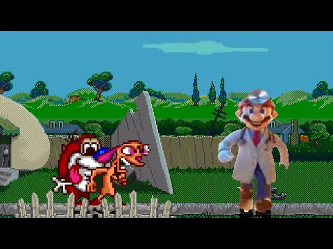 Mugen Request #98 Ren & Stimpy vs AI Dr Mario