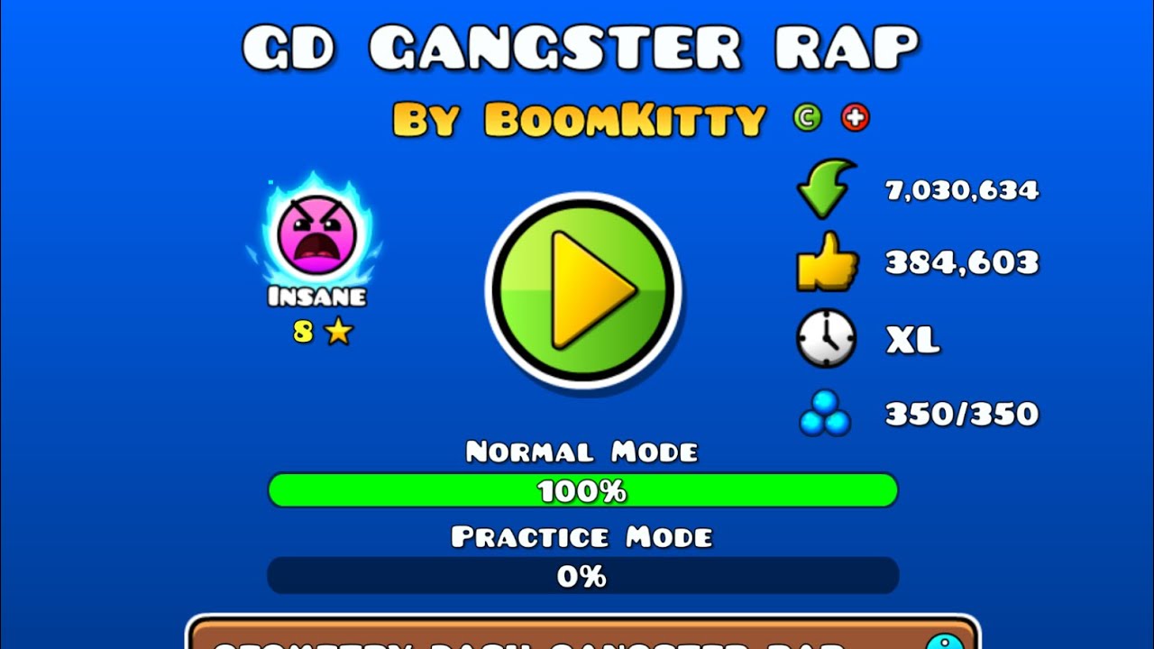 Gd gangster rap 100% completed - YouTube