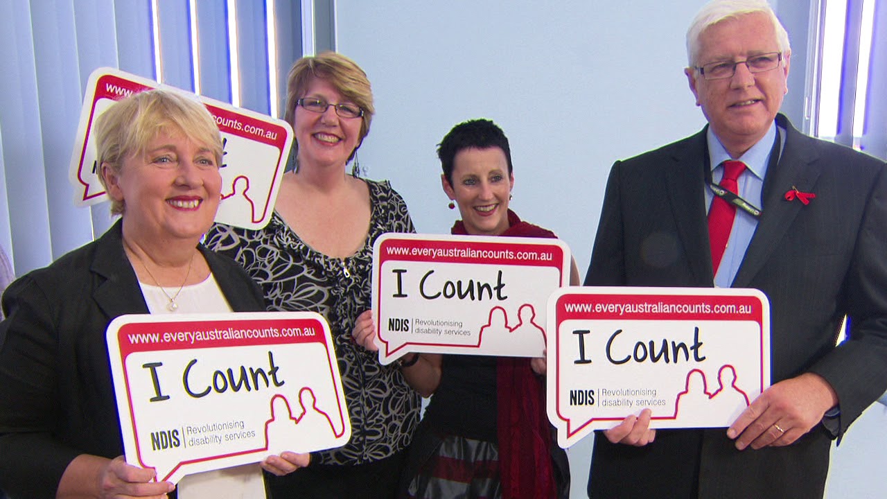 NDIS 'I Count' signs - YouTube