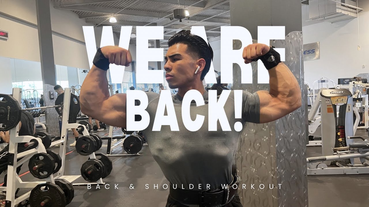 We Are Back On the YouTube Gym Grind | Back & Shoulder Workout - YouTube
