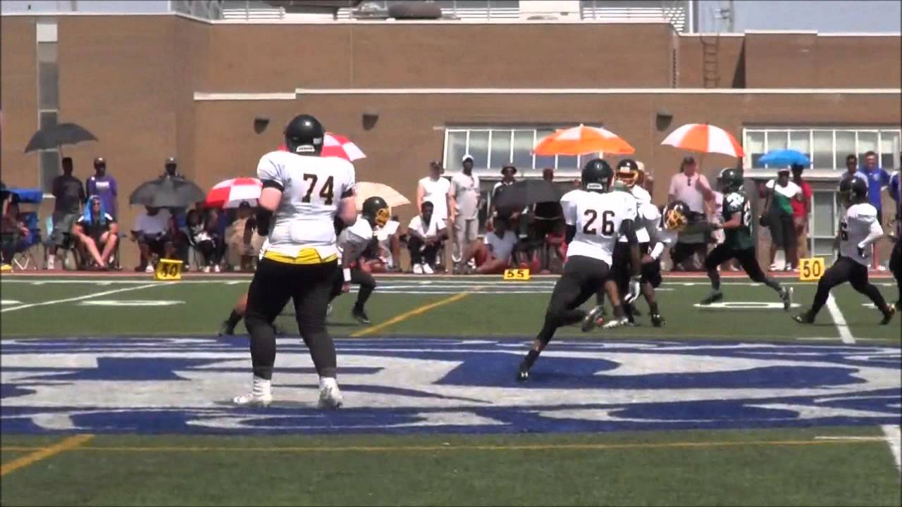 Marcel Grant OVFL Etobicoke Eagles JV Football Highlight Tape 2015 - YouTube
