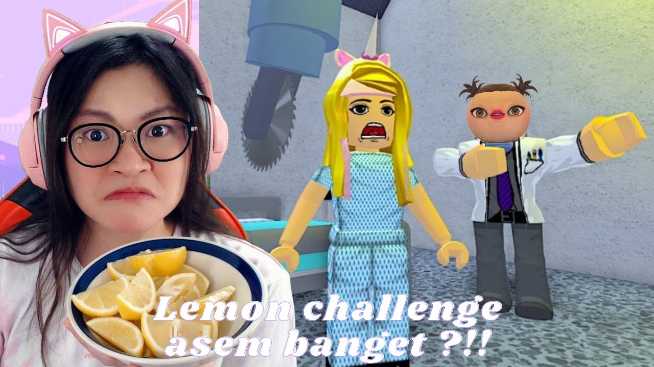 LEMON CHALLENGE SAMPAI BENGEK?!! [ESCAPE HOSPITAL OBBY ROBLOX INDONESIA ...