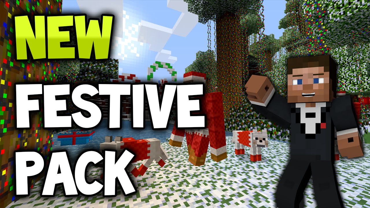 New Minecraft Festive Mash Up Pack (Xbox 360/Xbox one) - YouTube