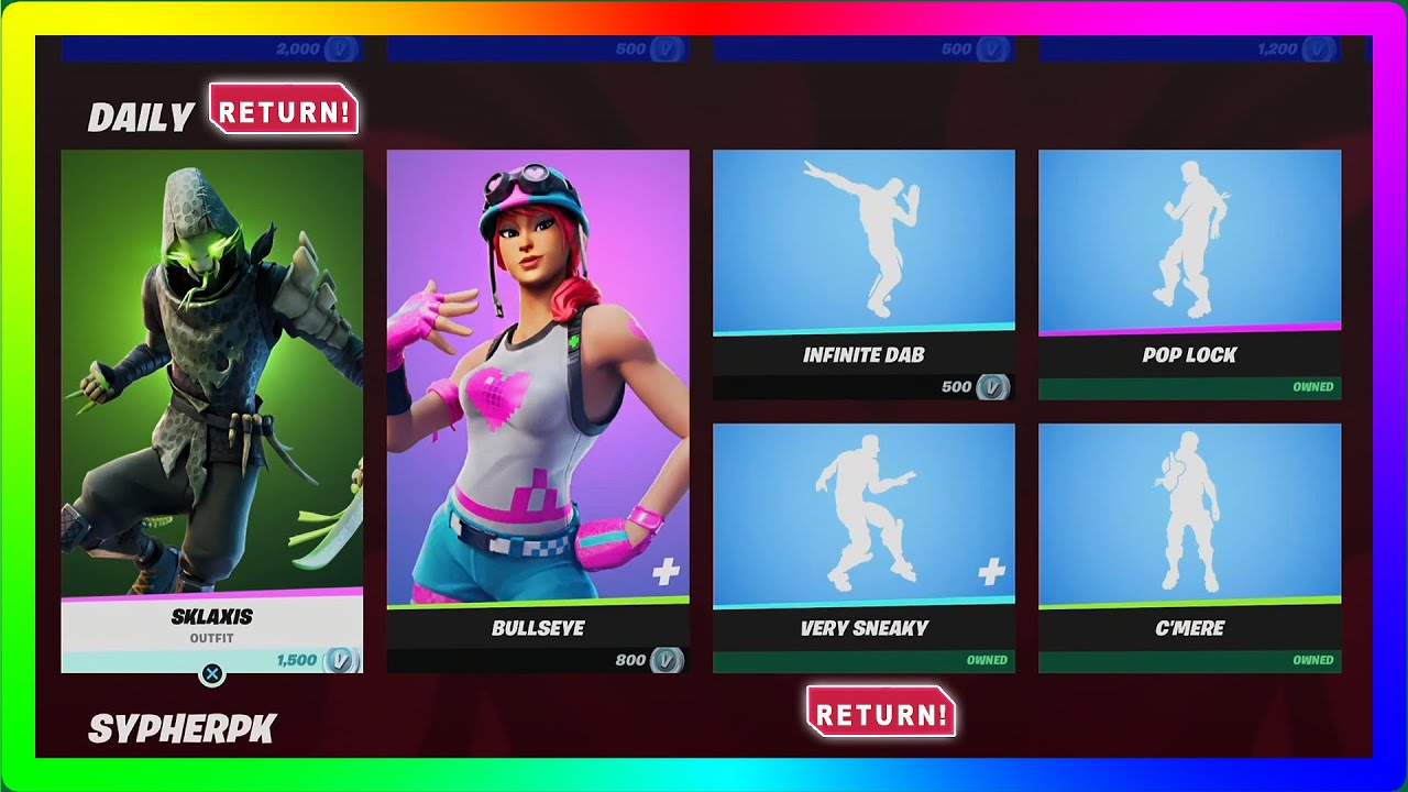 *RETURN* Sklaxis & Very Sneaky Emote (Fortnite Shop) September 23, 2022 ...