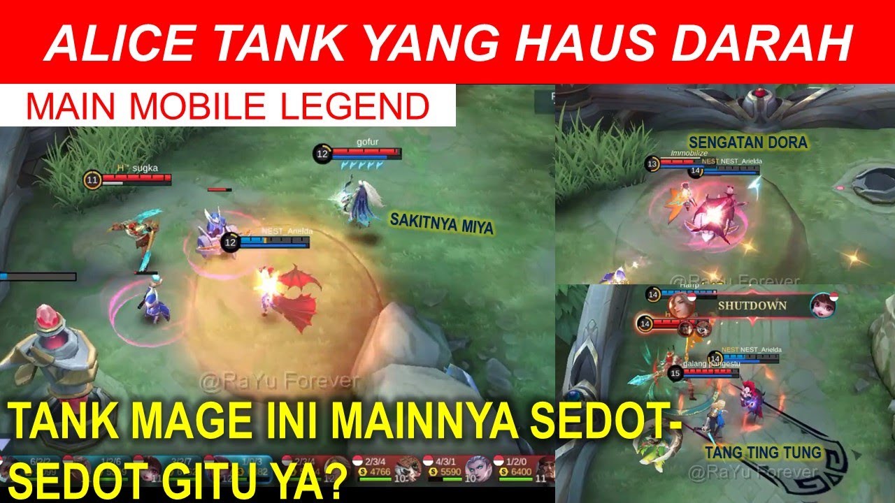 ALICE TANK YANG HAUS DARAH. MAIN SEDOT-SEDOT YA? - YouTube