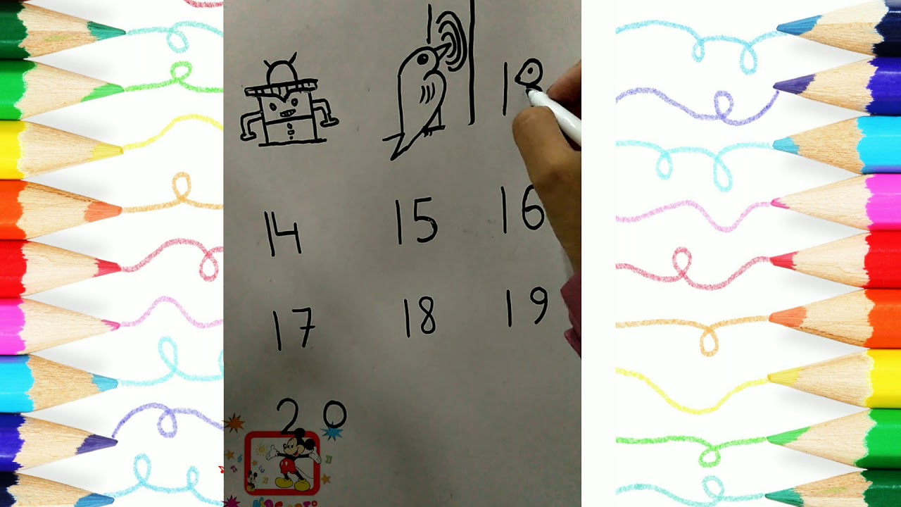 How to draw anything From Numbers-Easy 10 Drawing From Numbers For Kids ...