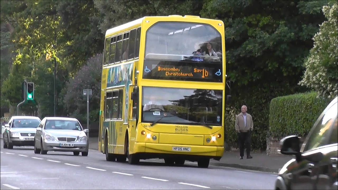(HD) Transdev RATP Yellow Buses "Volvo B7TL" - Christchurch Road (27th ...