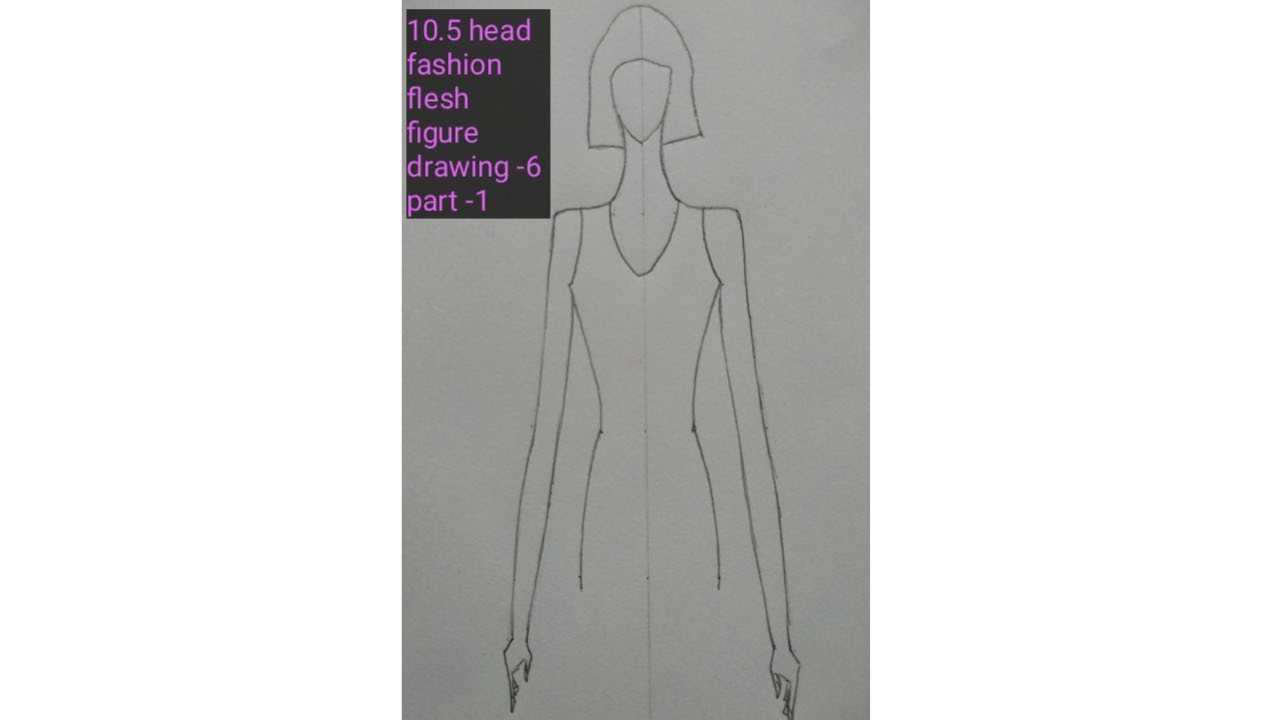 fashion designing/fashion illustration/10.5 head fashion flesh figure ...