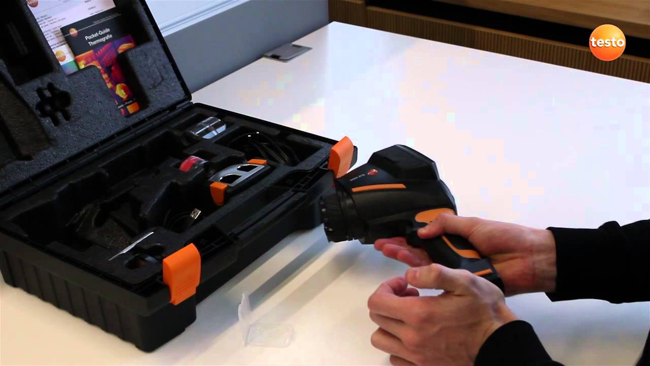 Thermal imager testo 875i: Inserting the battery (1/15) | Be sure ...