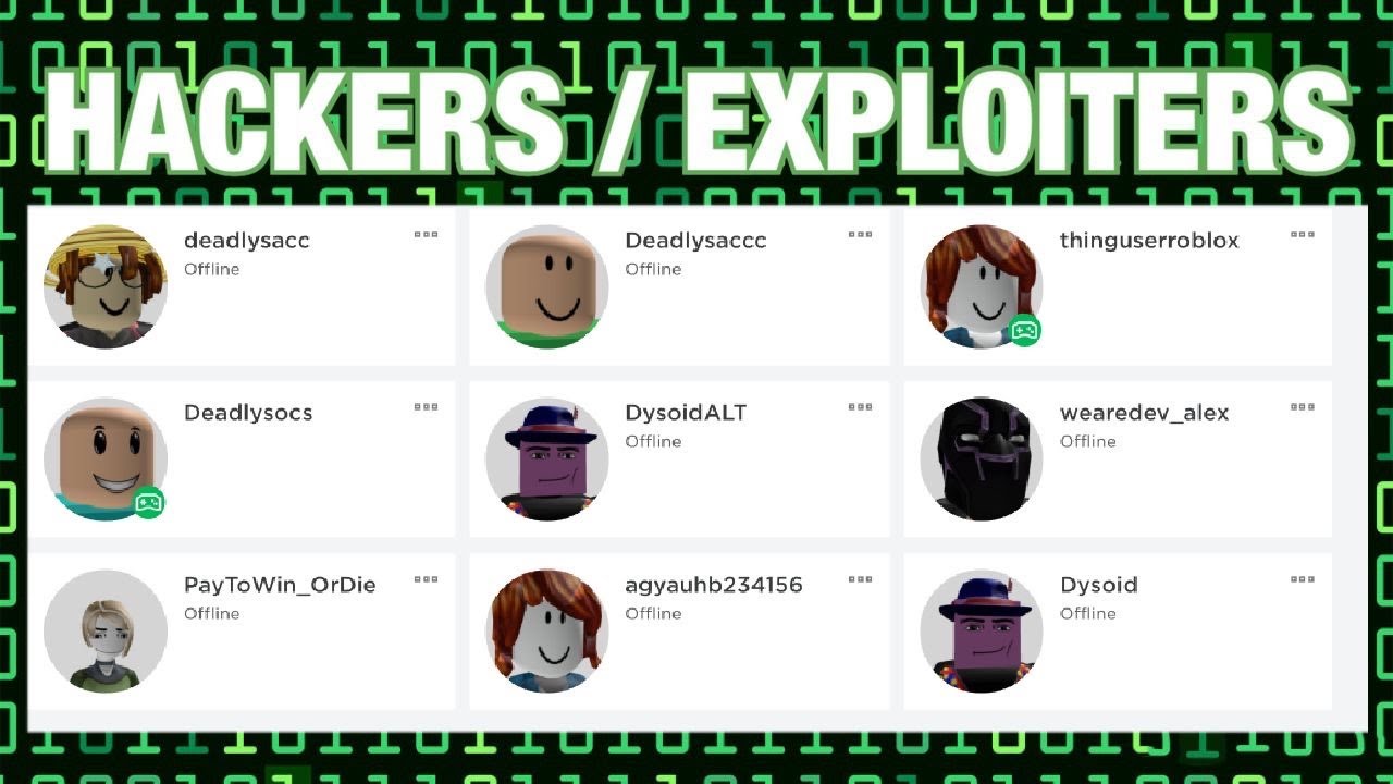 ROBLOX HACKERS AND EXPLOITERS - YouTube