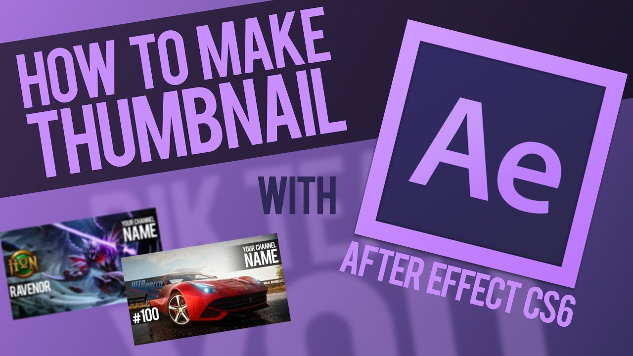 สร้าง Thumbnail ง่ายๆด้วย After Effect - YouTube