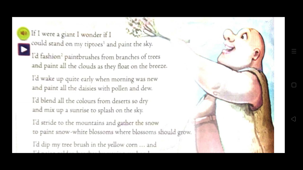 IF I WERE A GIANT|| CLASS 6 ||ICSE NEW MULBERRY ENGLISH BOOK||POEM ...