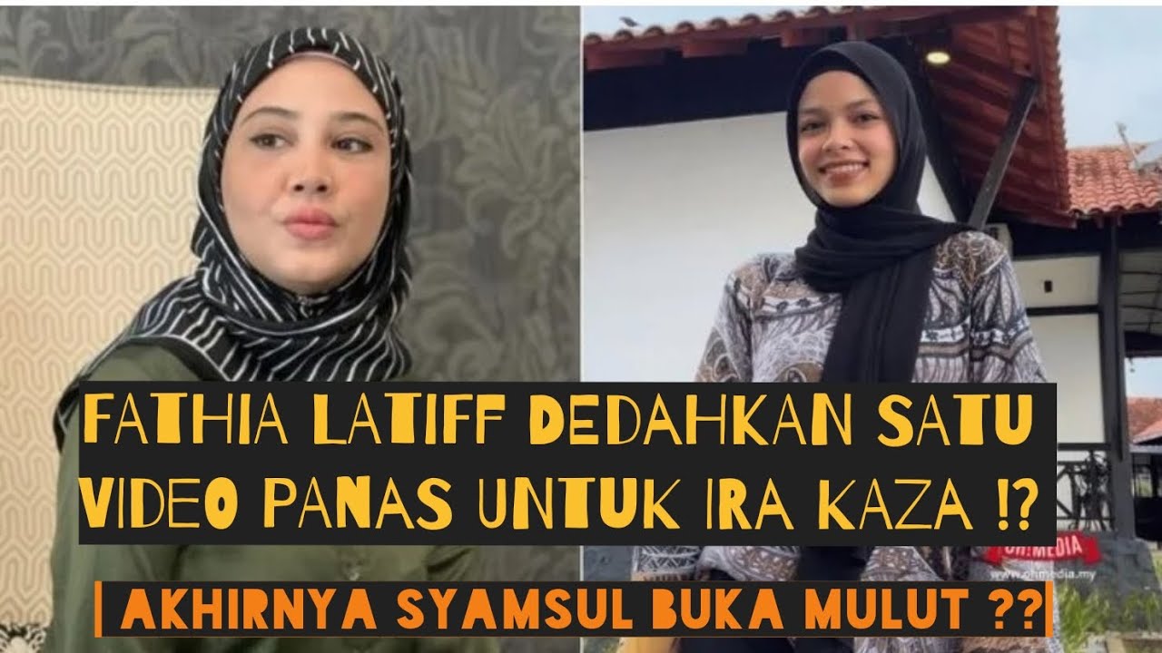 KECOH !! FATHIA LATIFF DEDAHKAN SATU VIDEO PANAS UNTUK IRA KAZA ...