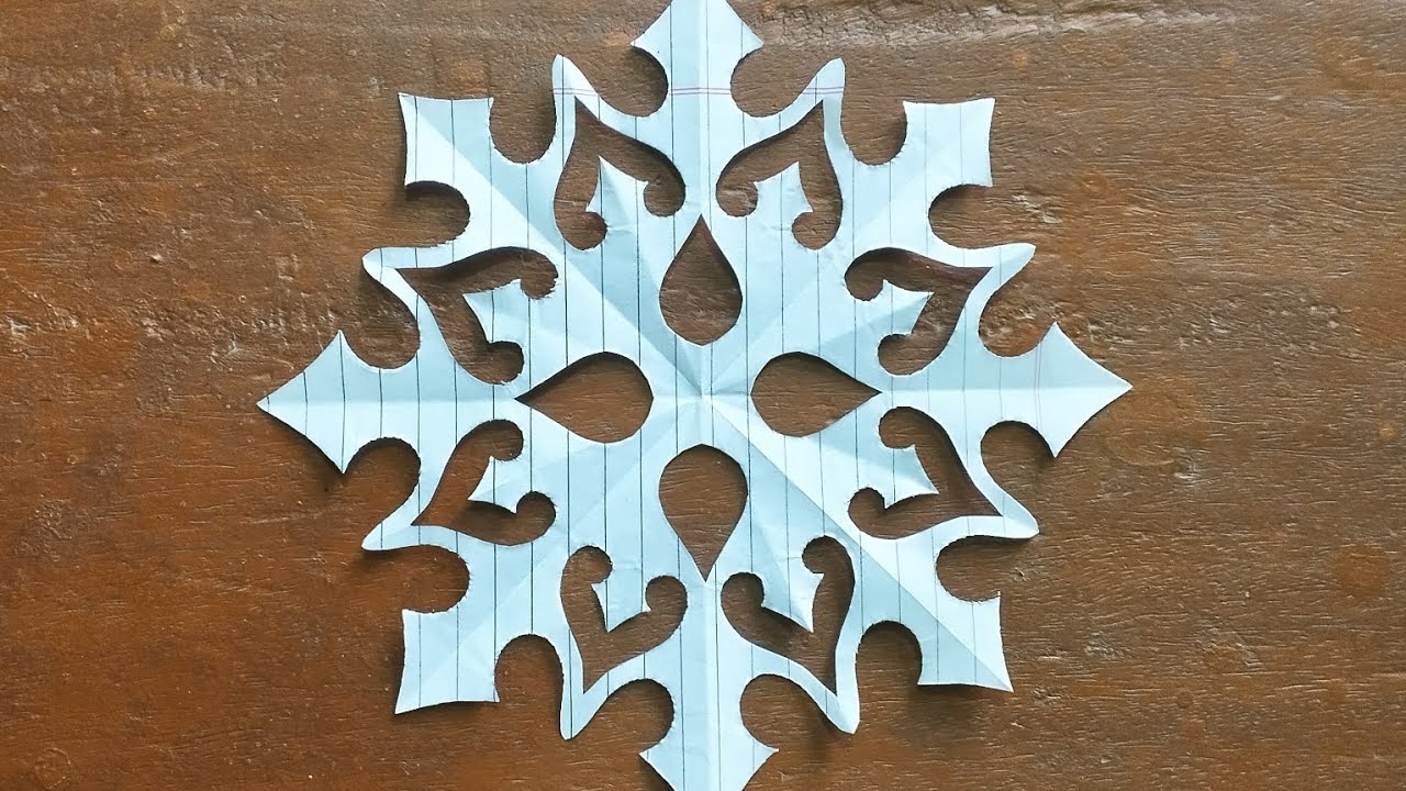How to make snowflake #diy crafts // Paper snowflake out of christmas ...