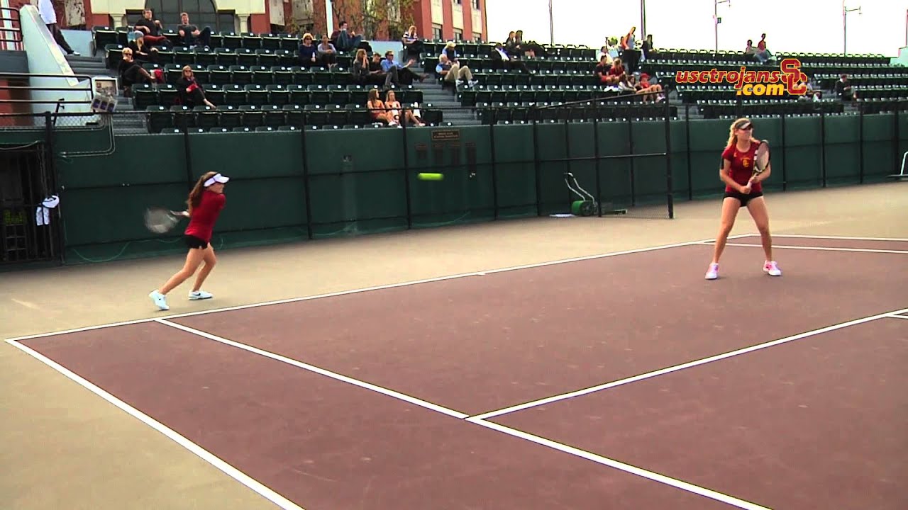 USC Tennis - Katz and Boren Doubles Team - YouTube