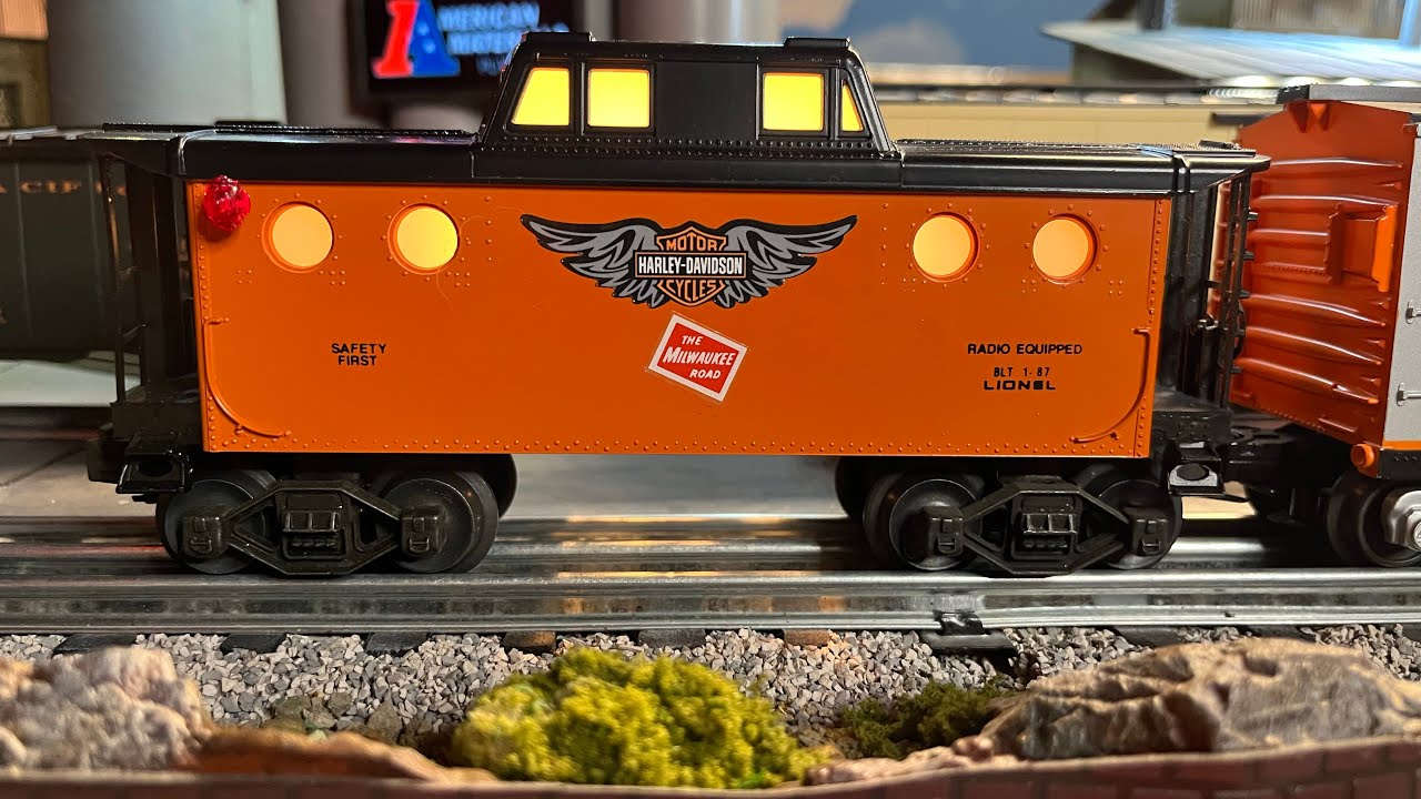 Lionel custom for my MTH Harley Davidson collection - YouTube