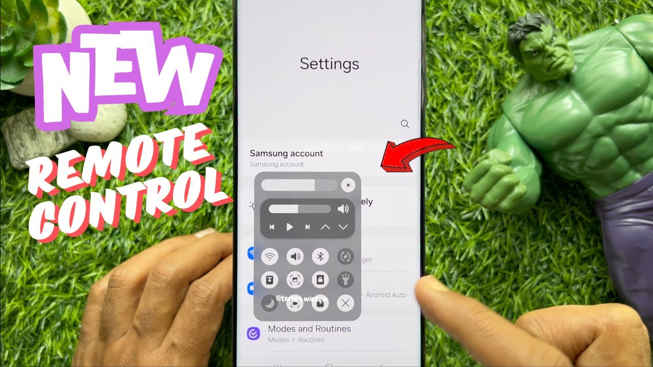 How to Get Fancy Control Center in Samsung Galaxy Smartphone - YouTube