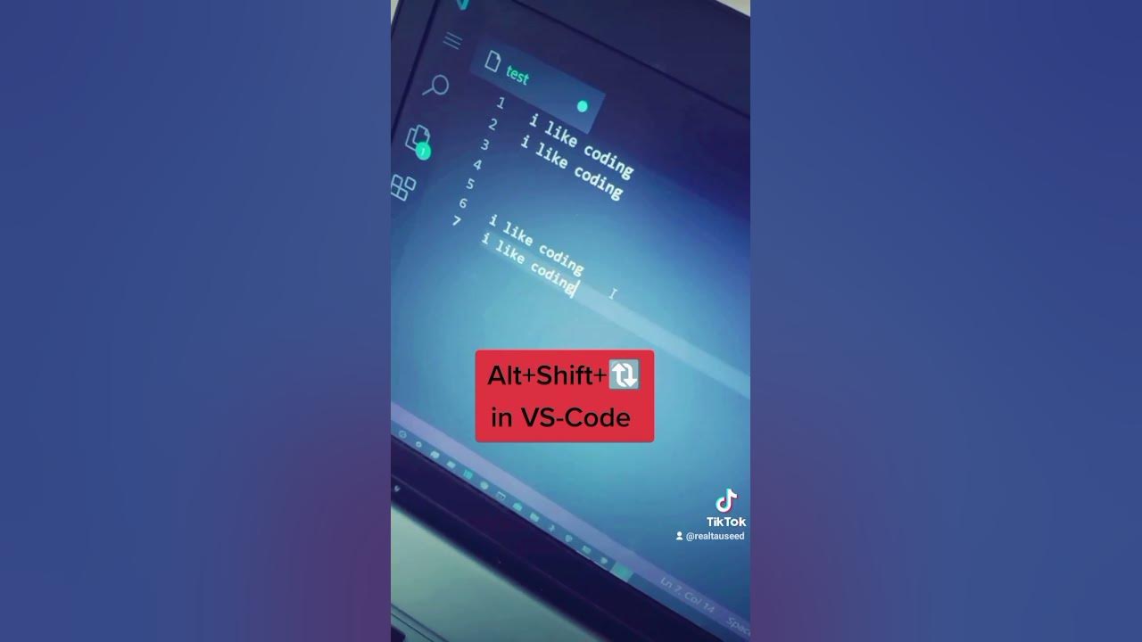 Alt Shift Top Bottom Arrow In Vs Code Vscode Dev Tips Trickshot Tech Shutcut Vscodetips